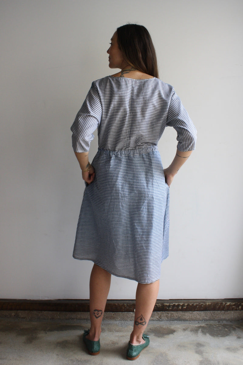 Devin Dress - Ombre Check – Myrtle